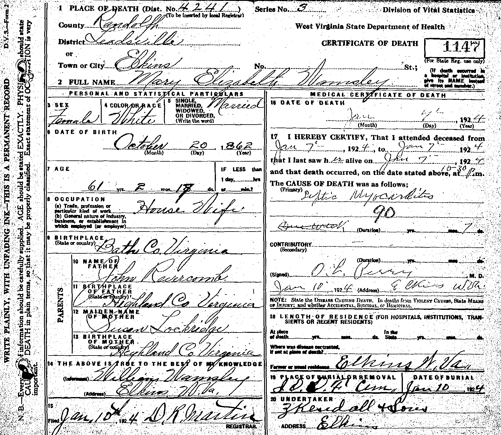 Adonjiah Ward - Marriage & Children - Levi Scott Ward