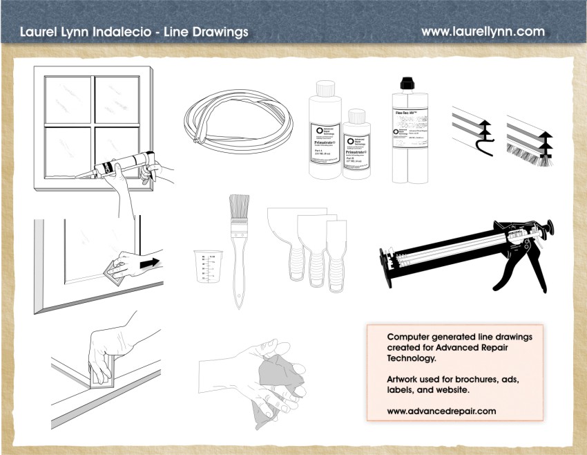 Laurel Lynn Productions - Graphic Design - Samples of Work - Line Drawings